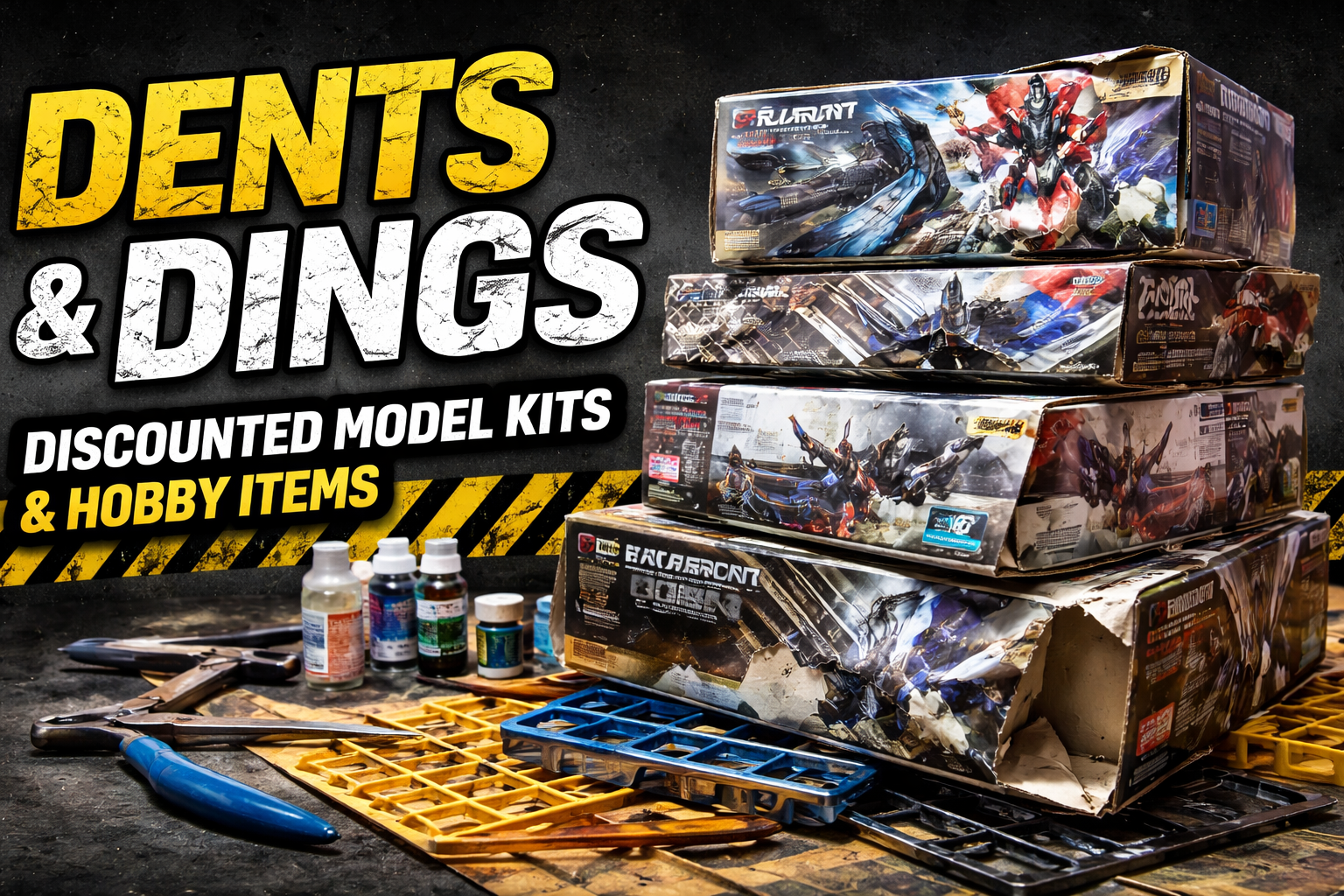 Dents & Dings Box Damage Clearance Model Kits Final Sale