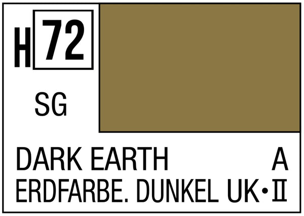 Mr. Hobby Aqueous H72 Semi-Gloss Dark Earth 10ml – LA Scale Model